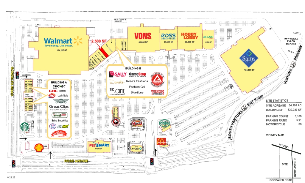 Shopping at the Rose - Oxnard, CA 93036 | Radius Commercial Real Estate